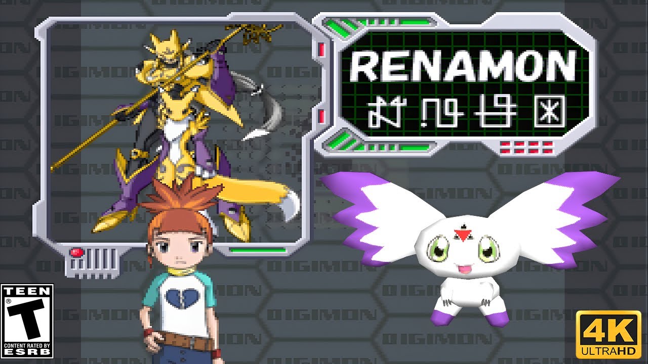 Digimon Rumble Arena PS1 - Renamon | Gameplay 4K - YouTube