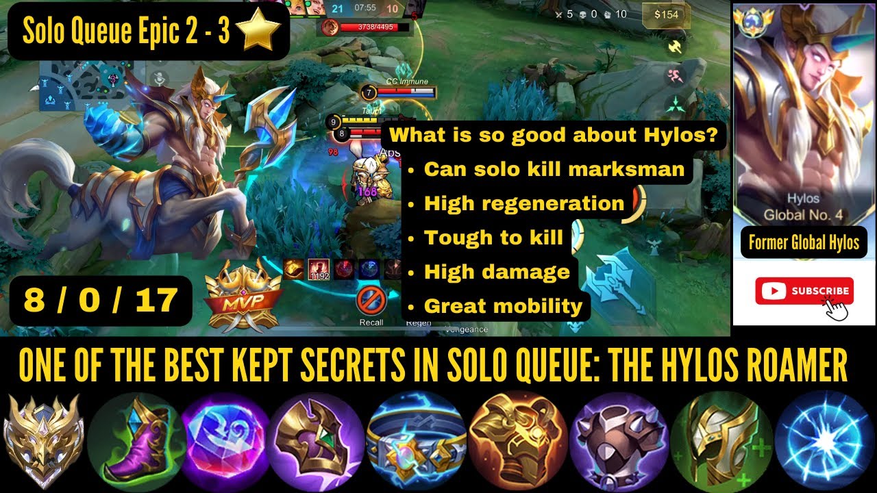 ONE OF THE BEST KEPT SECRET IN MOBILE LEGENDS SOLO QUEUE RANK GAMES ...