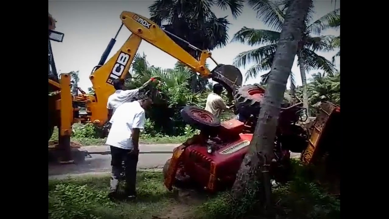 tractor fails jcb pick up - YouTube