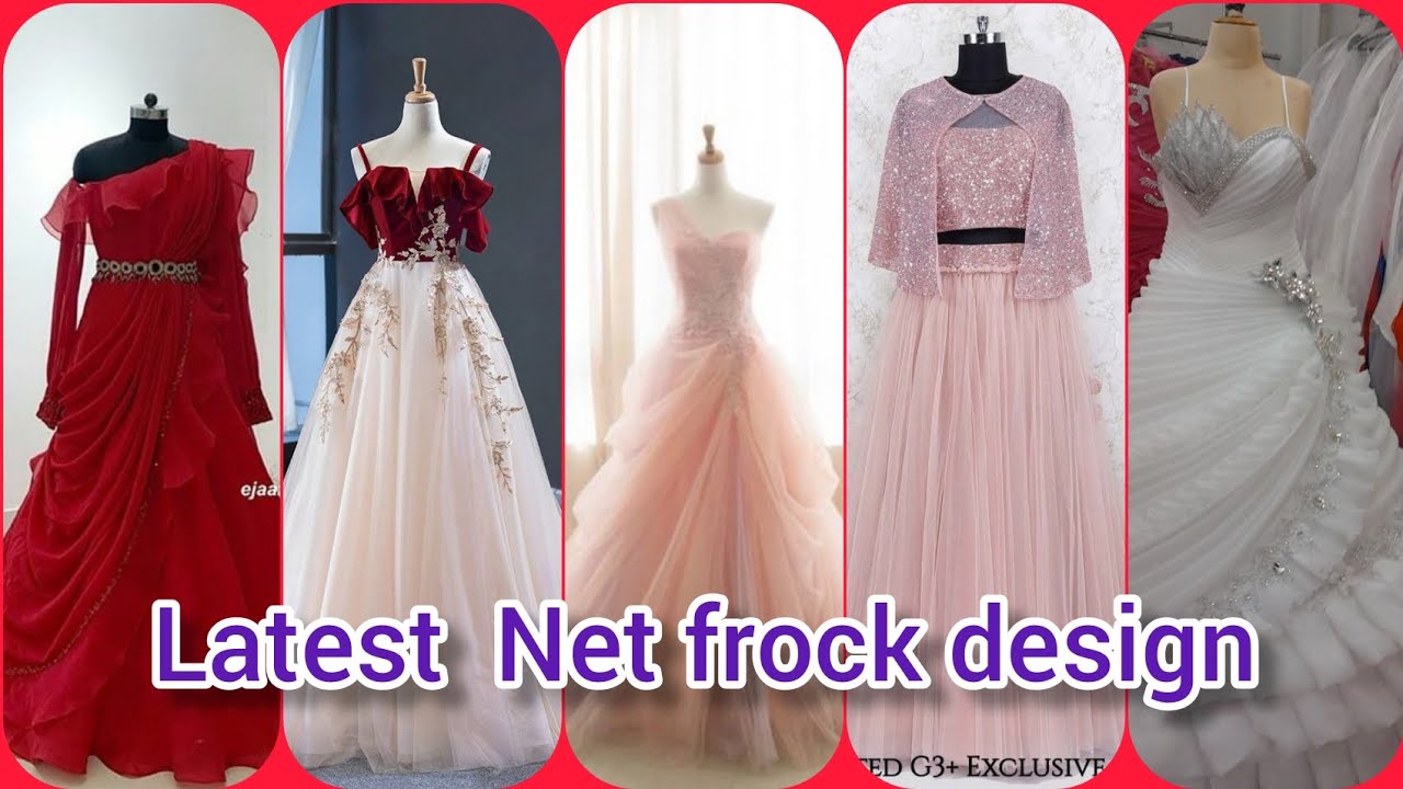 Net frock design ideas for girl,s/Barbie frock design/somaya fashion ...