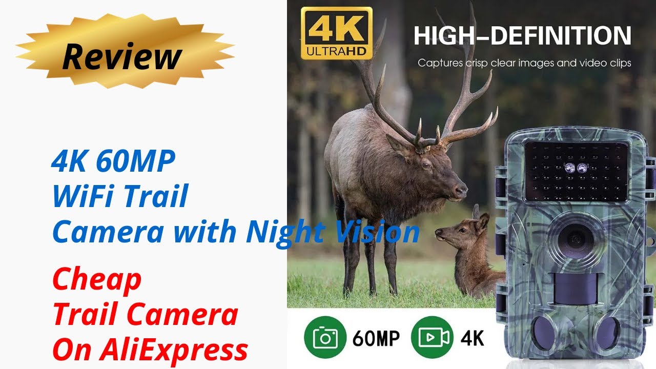 Review 4K 60MP WiFi Trail Camera with Night Vision - Cheap Trail Camera ...