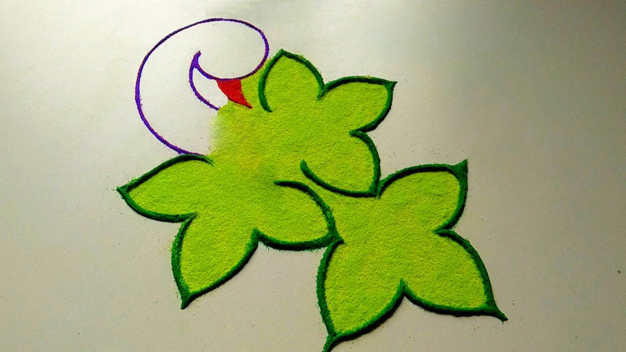 Peacock Rangoli Design Easy | Sankranti Haldi Kunku Rangoli | Sankranti ...