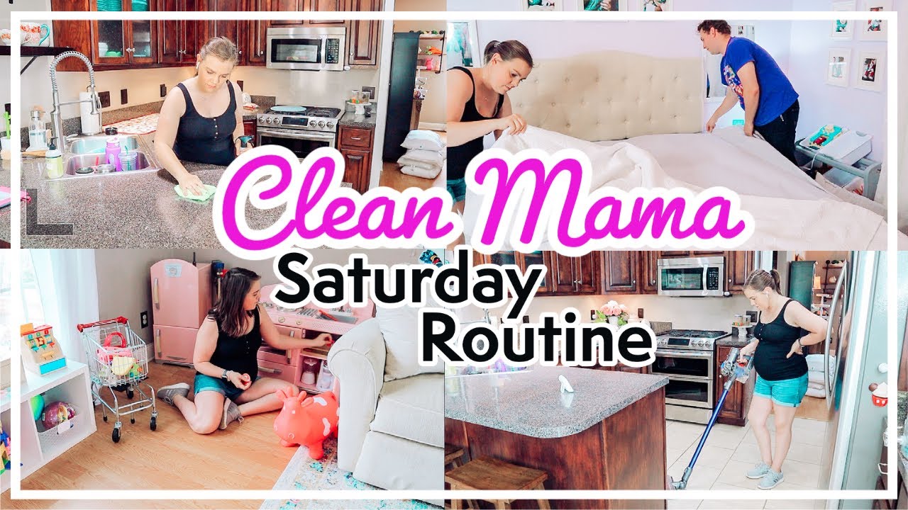 Keeping Up With CLEAN MAMA | Saturday Routine Clean Mama Cleaning ...