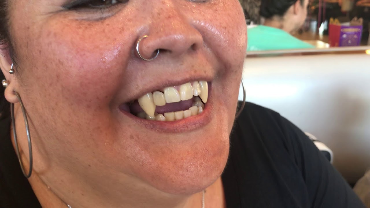 Custom made Fangs - YouTube