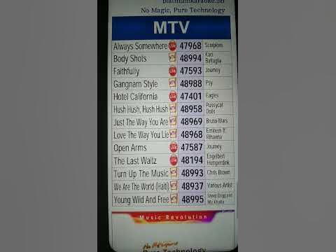 Platinum Videoke MTV Song List (Volume 60 - 61) - YouTube
