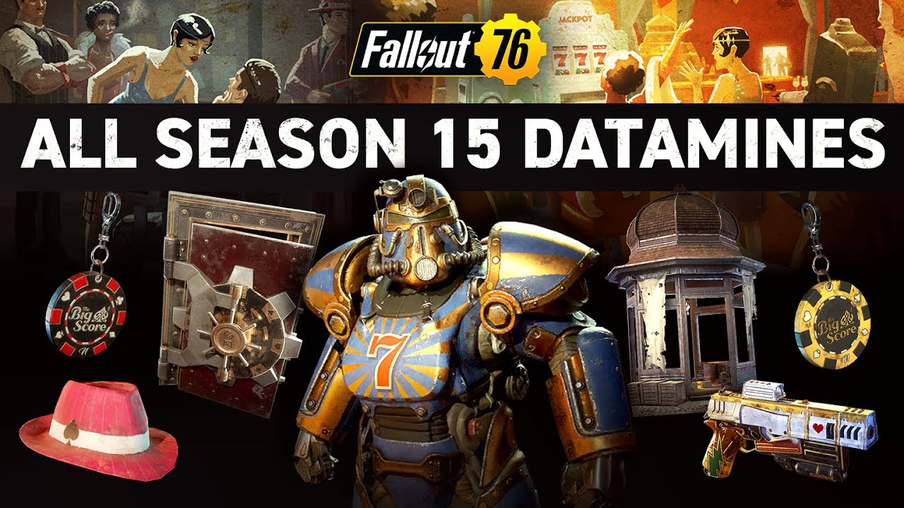 ALL DATAMINED REWARDS for Season 15! | Fallout 76 - YouTube