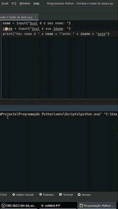 #shorts - Desenvolvendo em Python! - YouTube