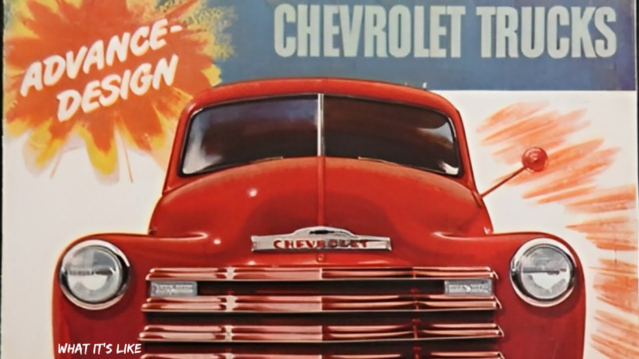1952 Chevy advanced design truck, my truck - YouTube