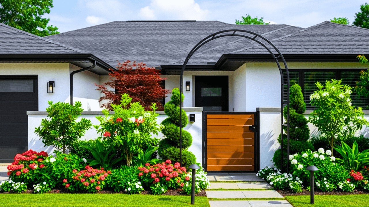Stunning Garden Arches & Gates That Instantly Upgrade Small Front Yards ...
