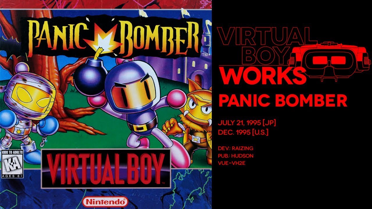 Panic Bomber retrospective: 99 red bomb-balloons | Virtual Boy Works #09 - YouTube