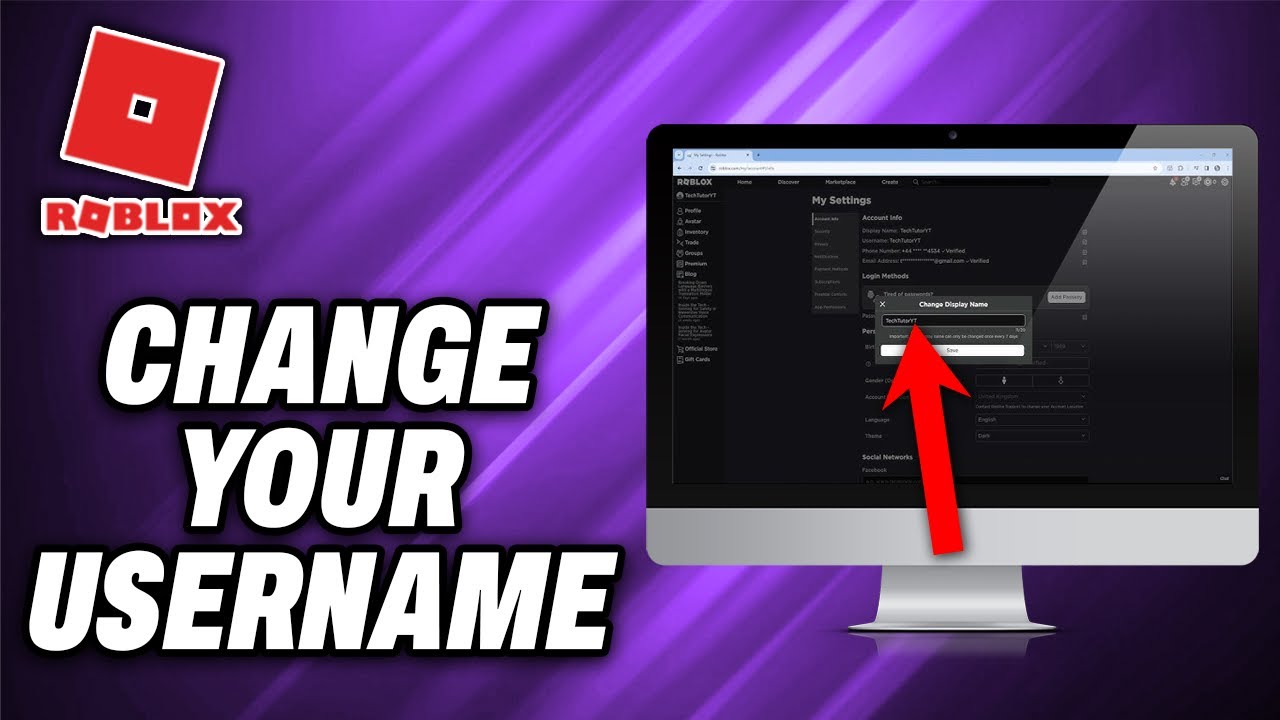 How To Change Your Roblox Username - Quick Help - YouTube