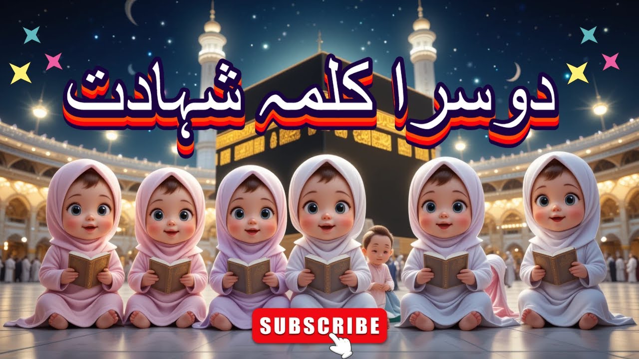 Dosra Kalma 🌟 | 2nd Kalma for Kids | دوسرا کلمہ شہادت | Learn Kalam ...