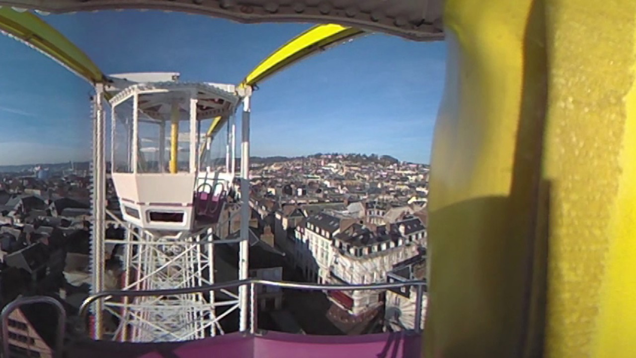 Rouen à 360° depuis la grande roue place du Vieux Marché - YouTube