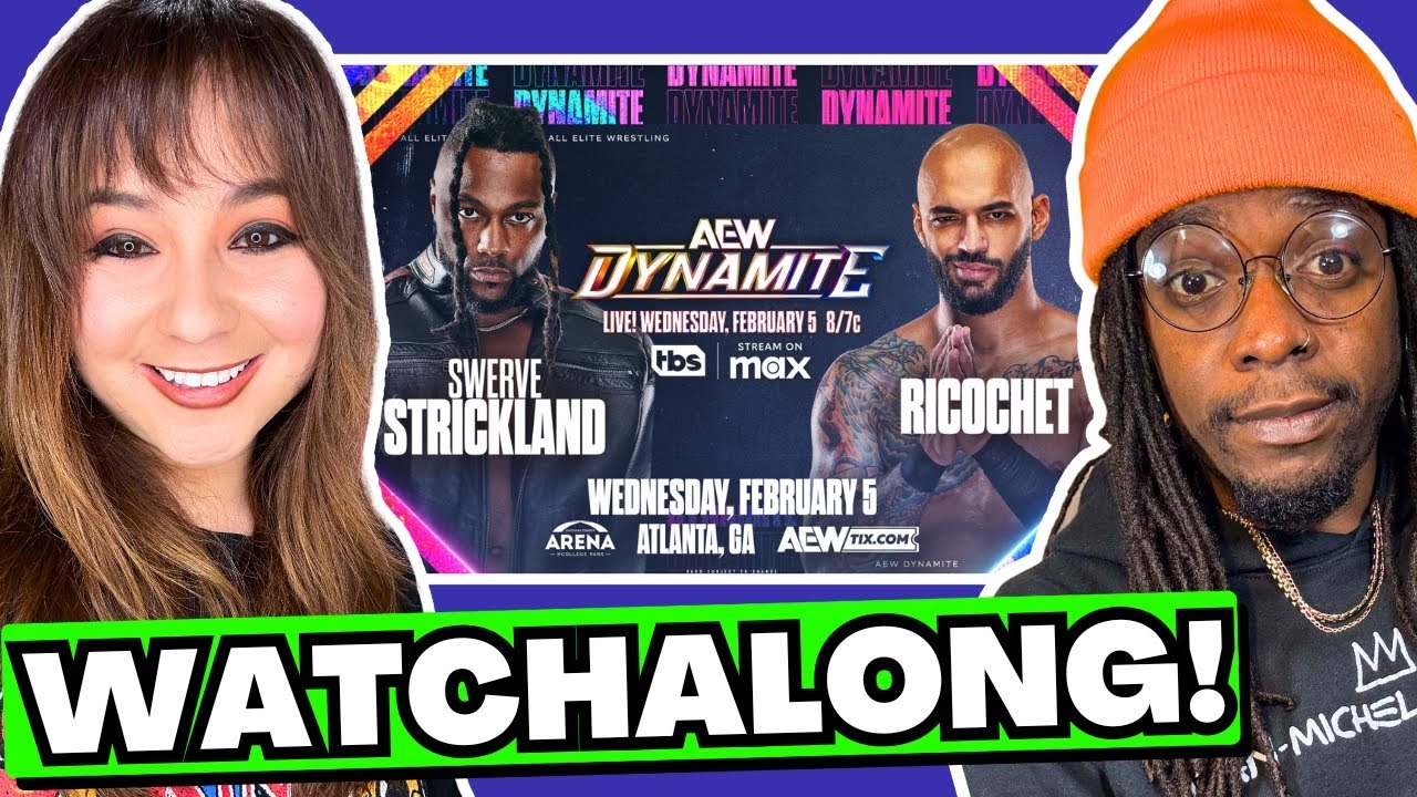 SWERVE STRICKLAND vs RICOCHET | AEW Dynamite Watchalong - YouTube