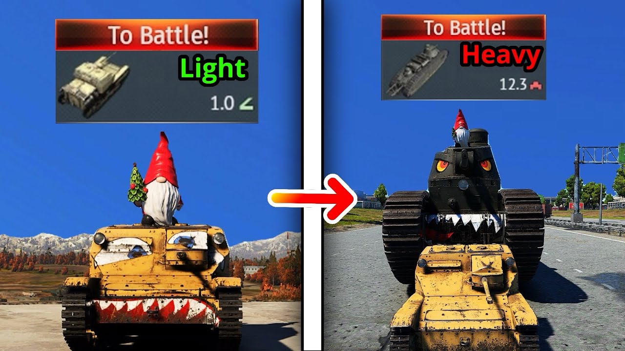 IF I KILL YOU MY TANK GETS HEAVIER (my Lightest to Heaviest tank) - YouTube