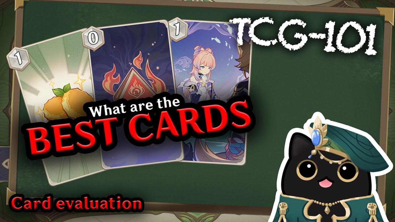 What are the BEST CARDS? Card evaluation | Invokation Akademy TCG-101 ...