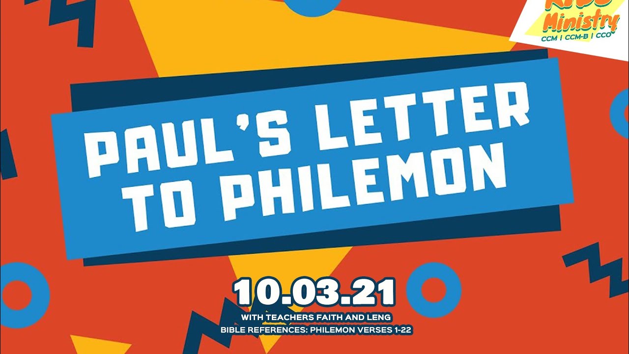 A Letter of Paul to Philemon |Philemon 1:1-22 - Philemon 1:1-22 - Bible ...