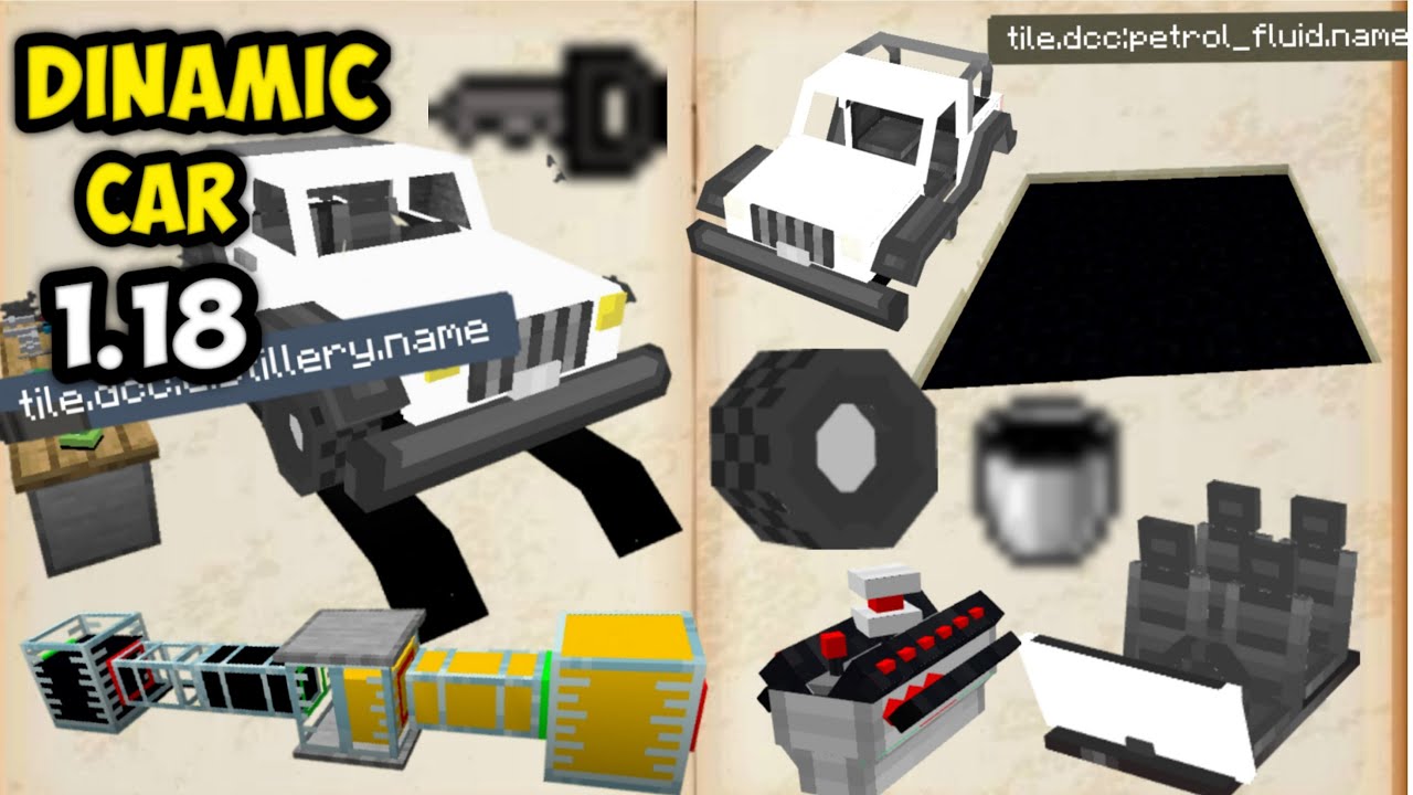 DYNAMIC CAR ADDON PARA MINECRAFT PE 1.18 - YouTube