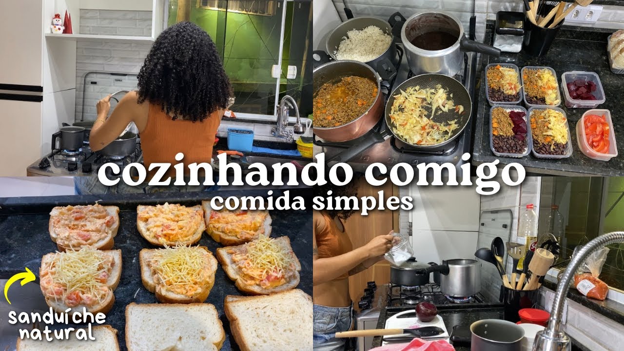ROTINA NA COZINHA | Fazendo comida para semana, sanduíche natural de ...