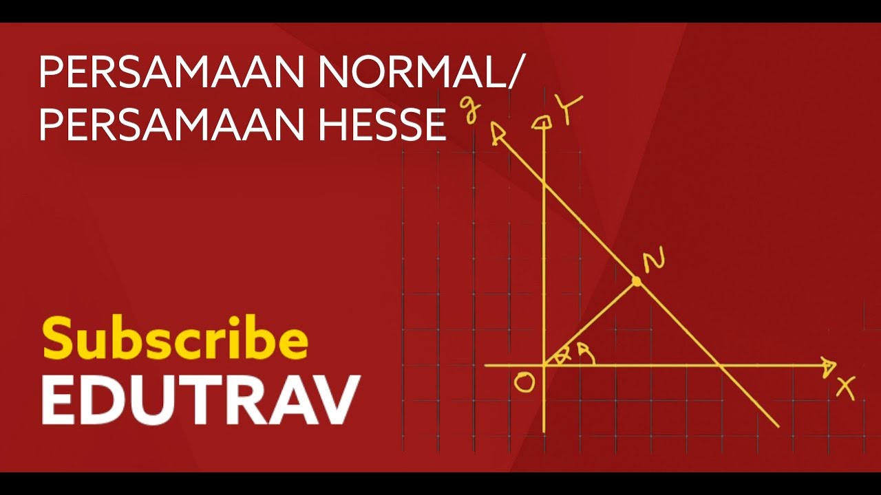 Persamaan Normal/Hesse - Geometri Analitik - YouTube