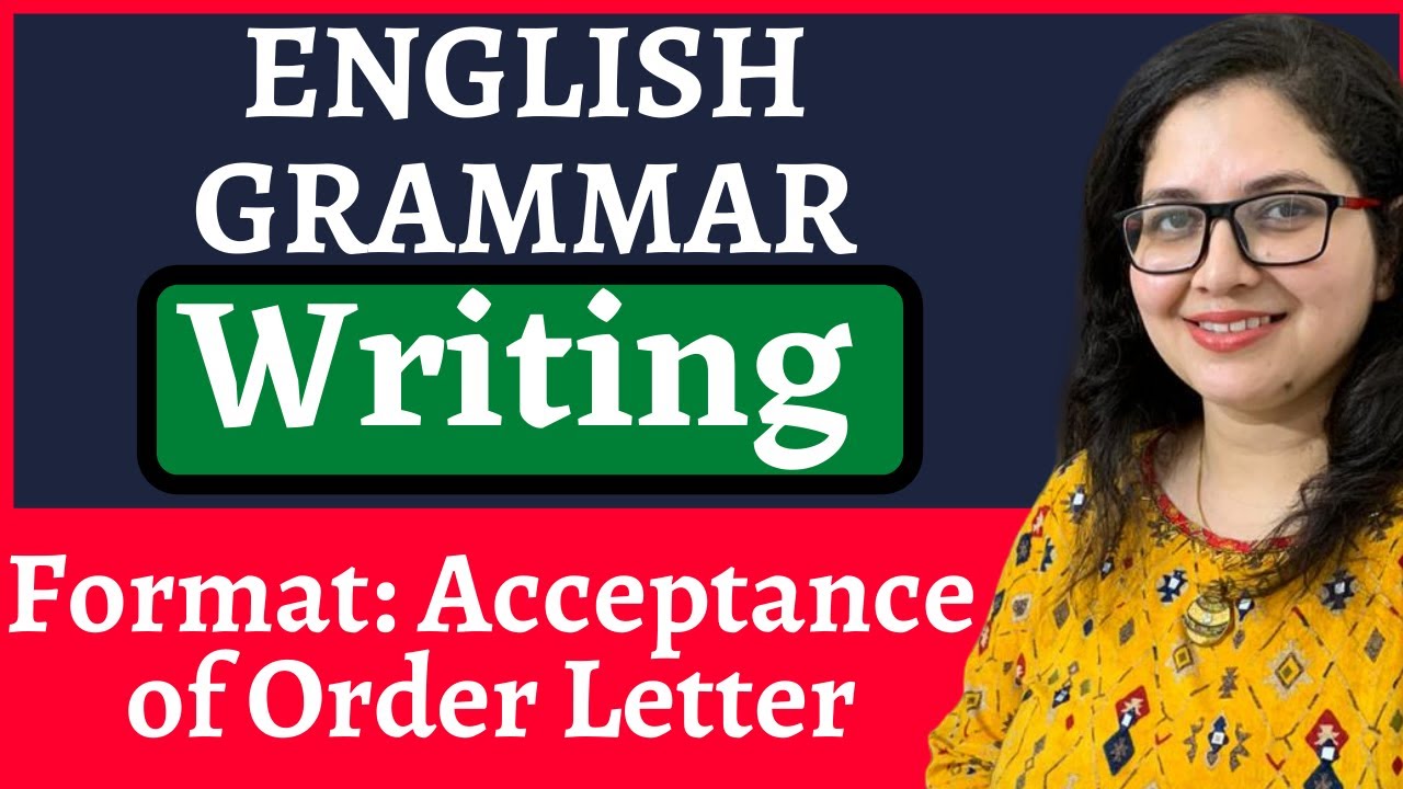 Acceptance of order letter/Order placing reply letter format/formal ...