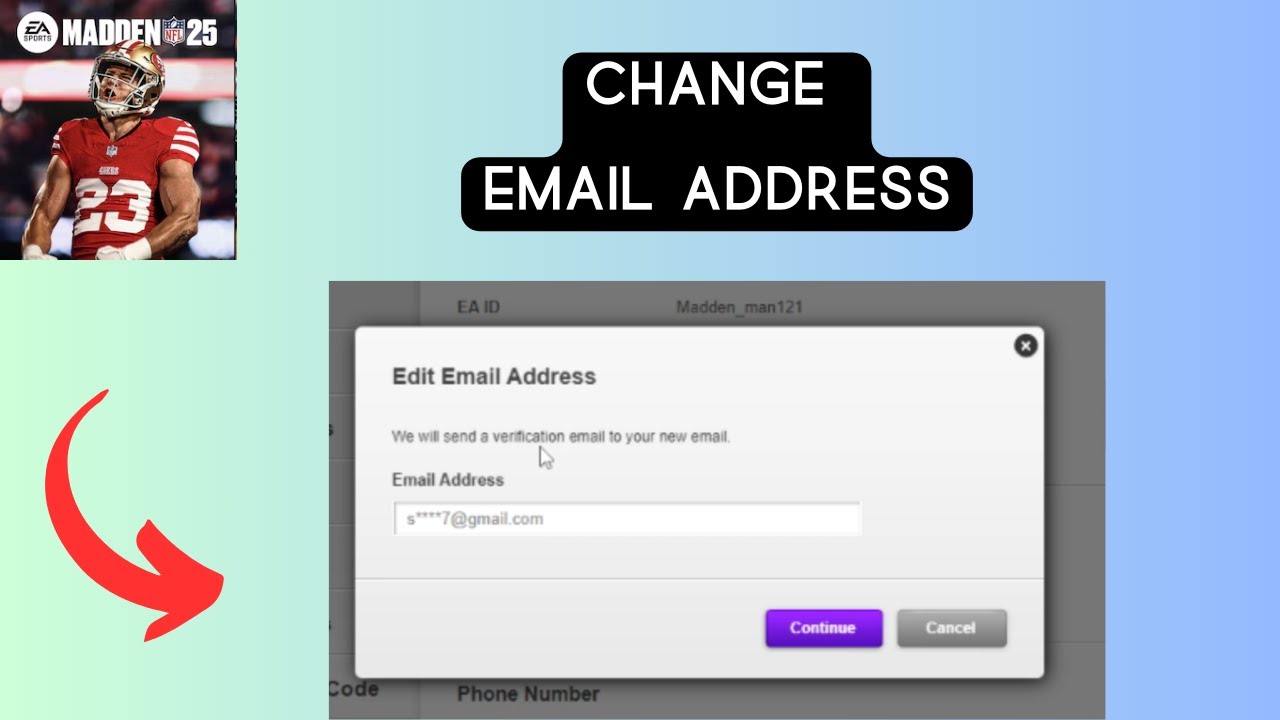 How to Change Email Address In EA SPORTS Madden NFL 25 - YouTube