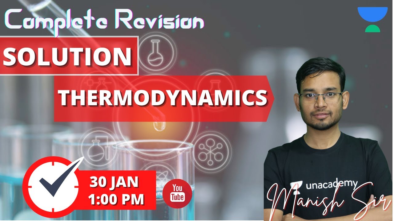 Complete Revision of Solution Thermodynamics | Question Through ...