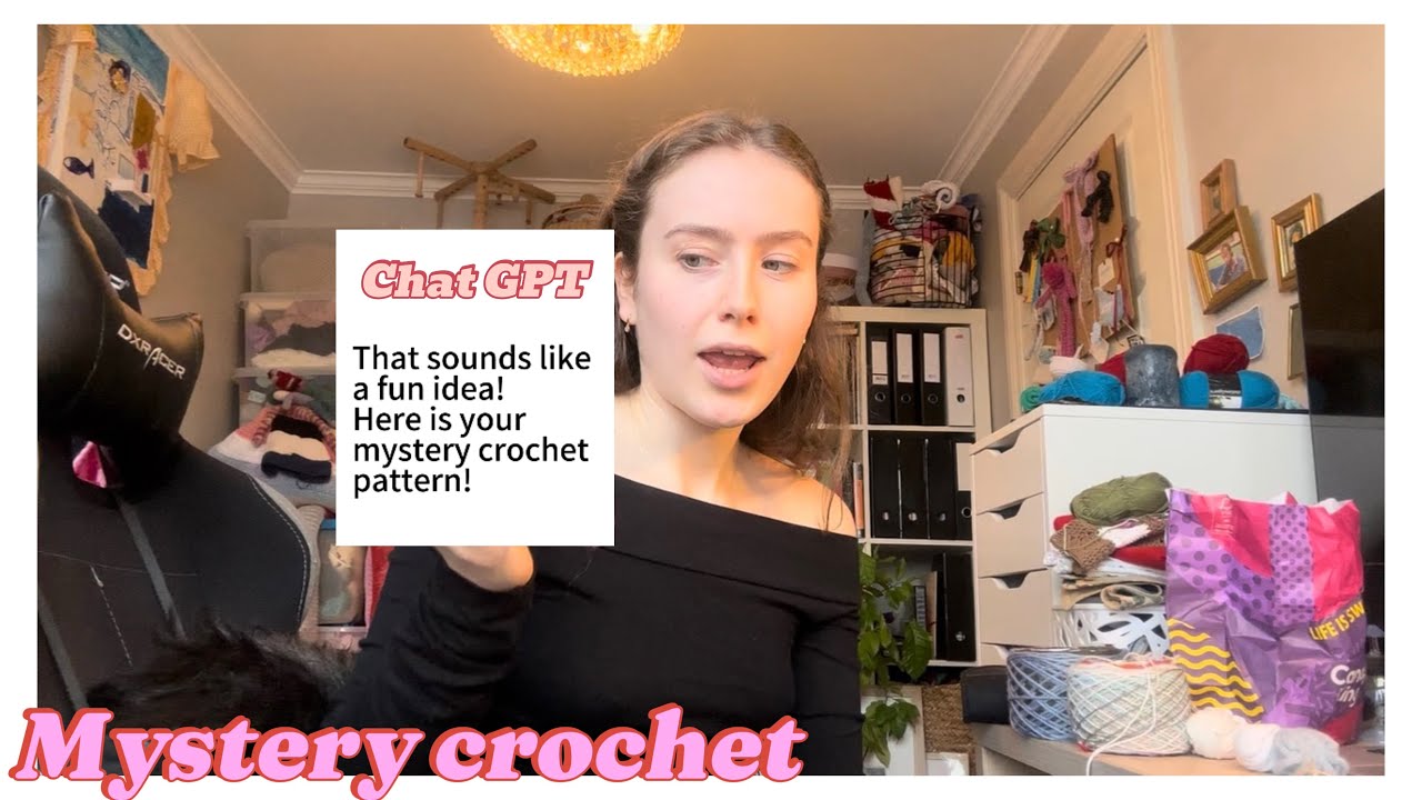 I asked chatGPT to make a mystery crochet pattern!!🩷 Mørtein😋 - YouTube