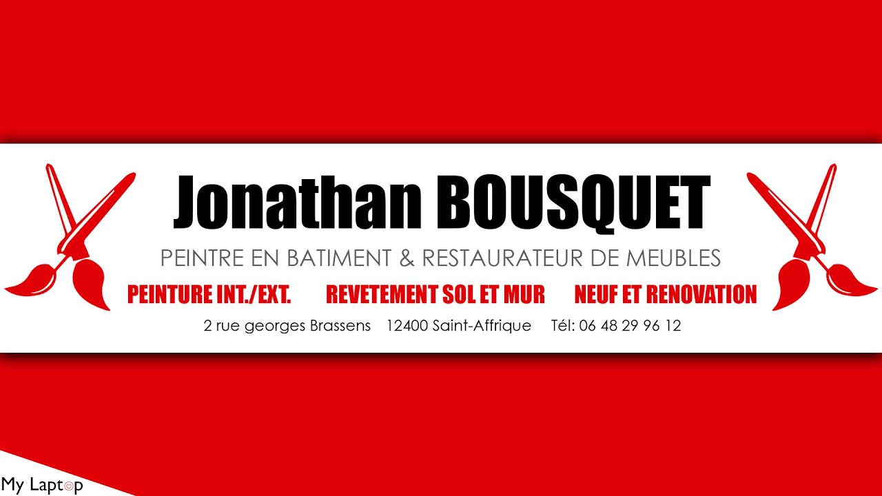 Jonathan BOUSQUET (Peintre en bâtiment & restaurateur de meubles) - YouTube
