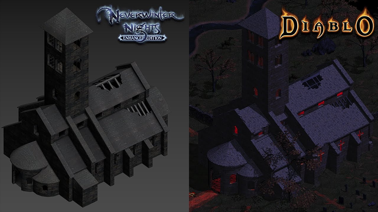 "Tristram Cathedral" from Diablo (1996) for use with Neverwinter Nights ...