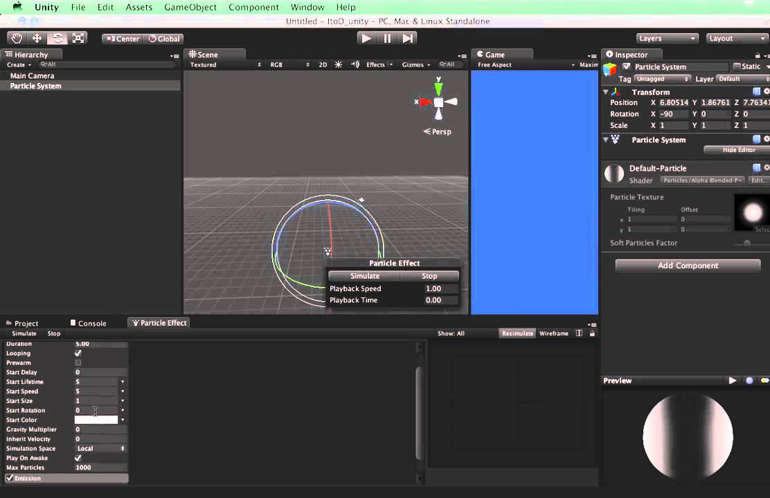 Learn the Unity 3D Particle System Part 3 - YouTube