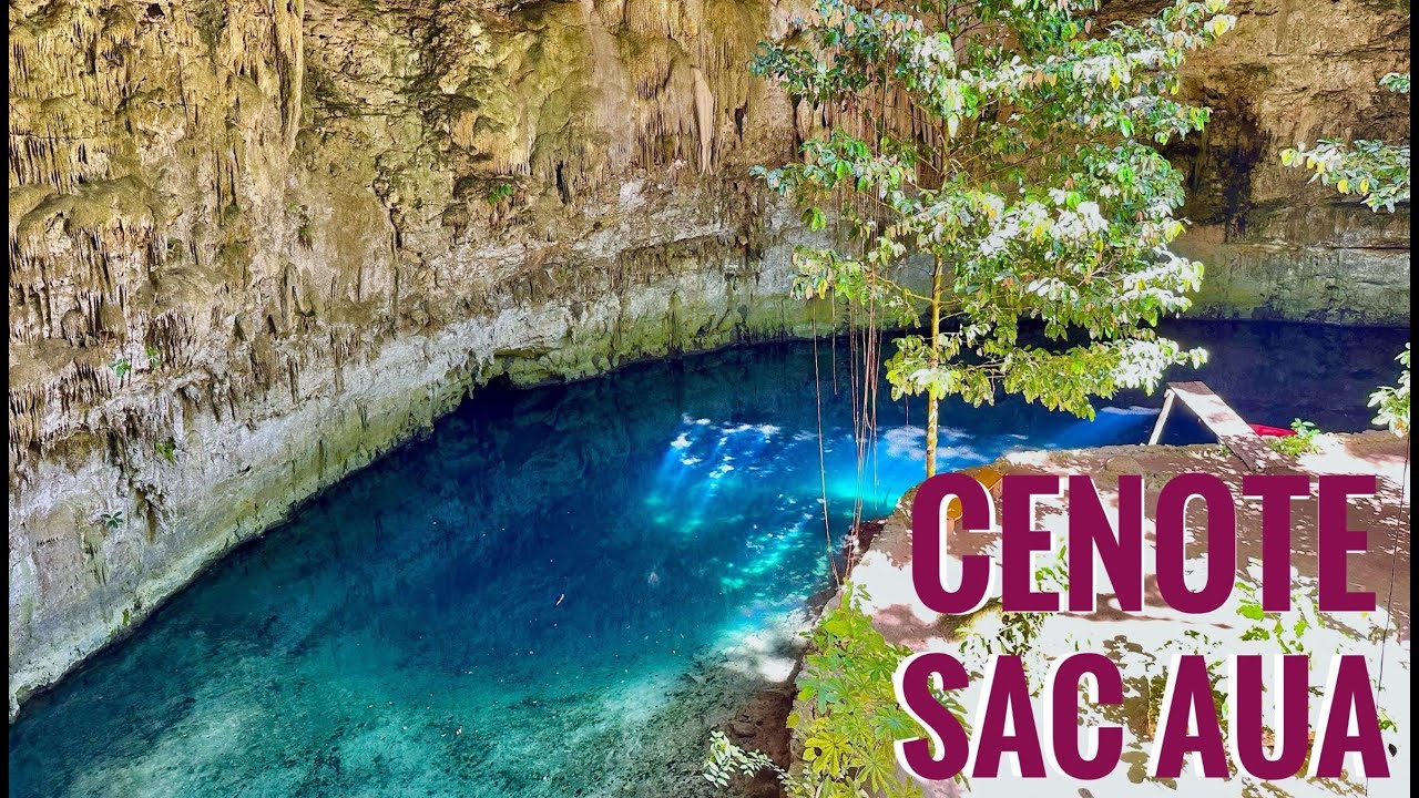 Visiting the Beautiful Cenote of Sac Aua - YouTube