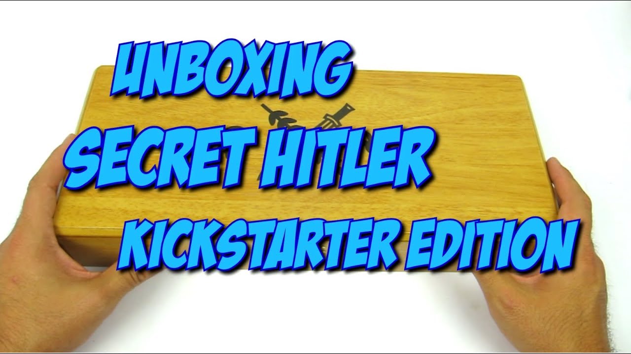 Boardgame Unboxing Secret Hitler Kickstarter Wooden Box Special Edition ...