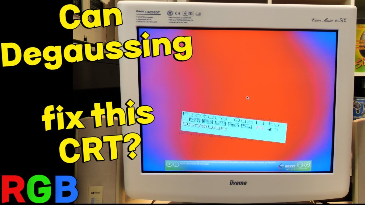 The Most Satisfying CRT Degaussing Ever? - YouTube