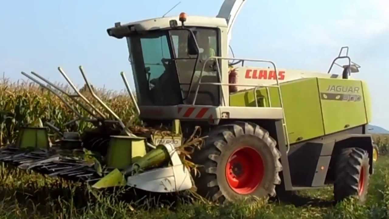 Claas Jaguar 900 Green Eyes - Trinciato mais 2013 - YouTube