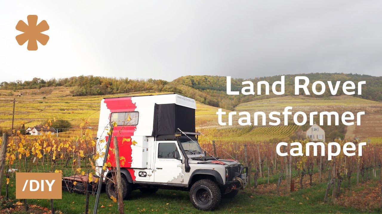 Couple's own Paris-Dakar using Land Rover transformer-camper - YouTube