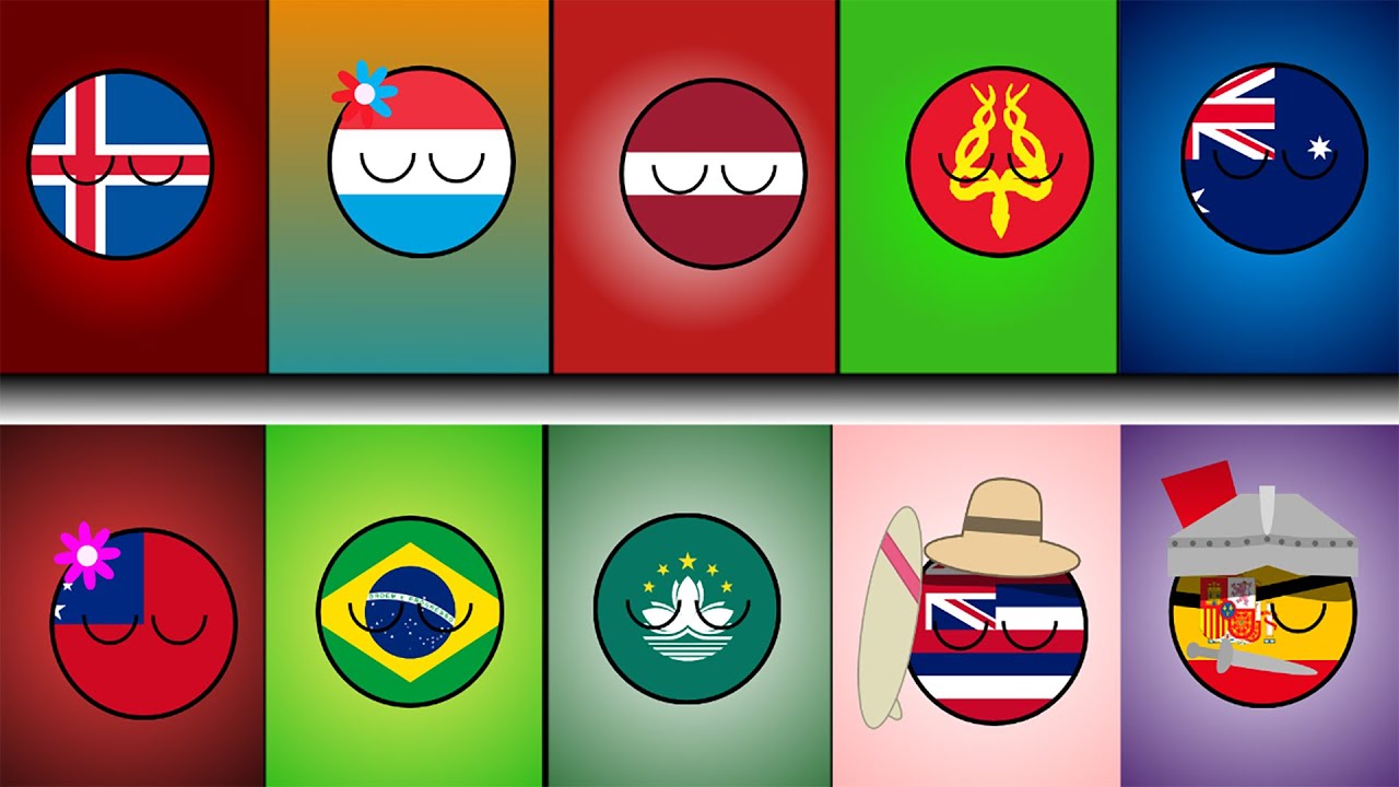 Countryballs Band All Mystery but world flags - YouTube