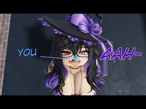 (NO AUDIO) R63 Witch GIRL turns you into a candy and eats you ROBLOX R63 ANIMATION