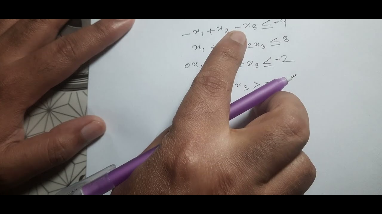Linear programming || Chapter-6C|| দ্বৈত সিম্প্লক্স পদ্ধতি - YouTube