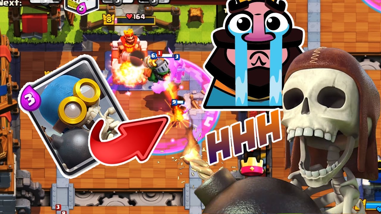 Clash Royale - Bomber best Attack - Bomber Deck Combo Attack Strategy ...