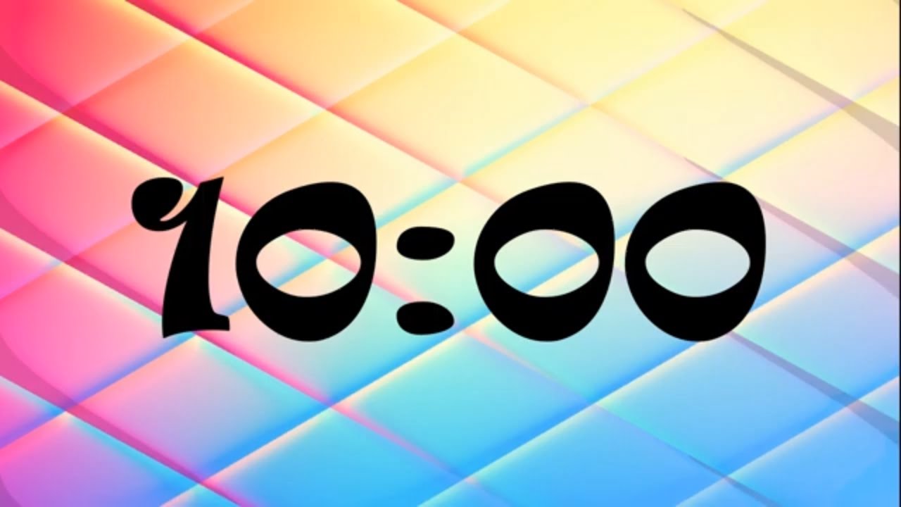 10 Minute Timer | 600 Second Timer | 10 Minute Countdown with Music ...
