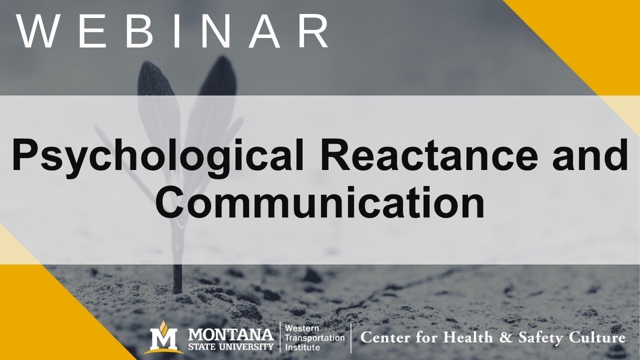 Exploring Psychological Reactance - YouTube