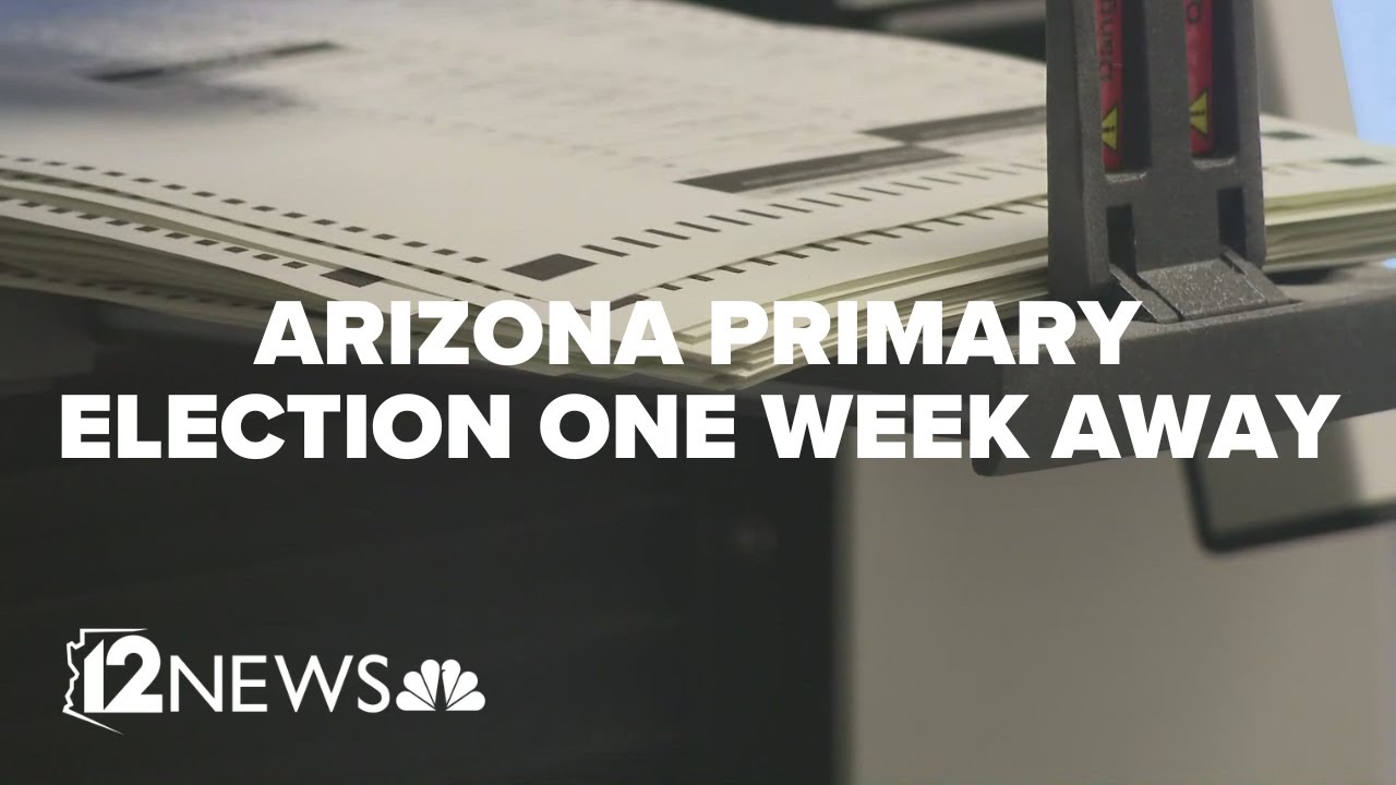 Arizona primary election is just one week away - YouTube