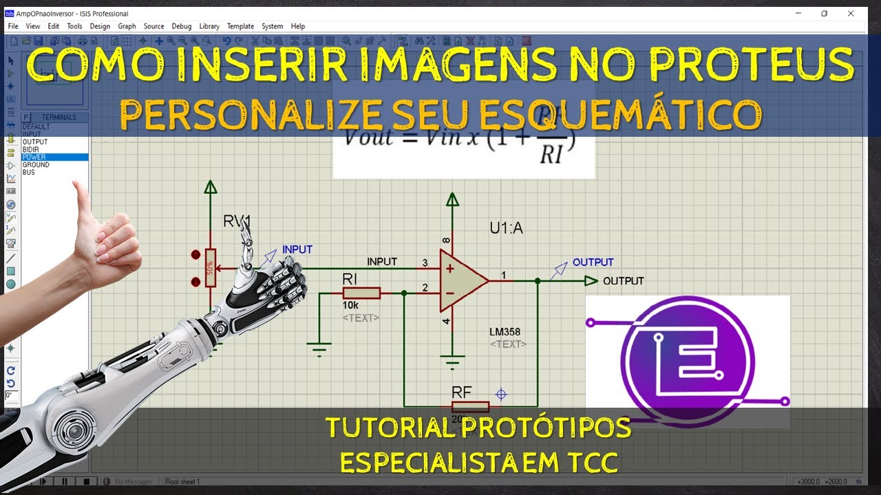 Como inserir imagem no ISIS Proteus | TUTORIAL PROTÓTIPOS ...