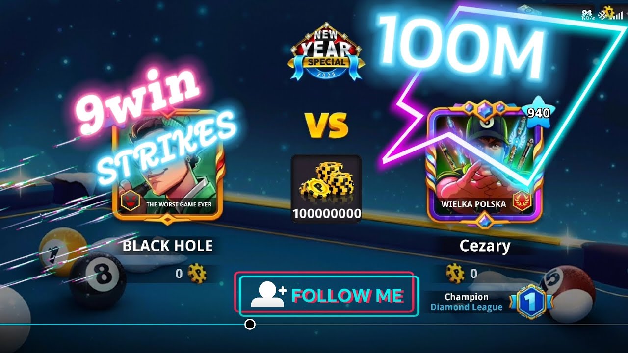 100M ' 8 Ball Pool - 🔥😍 الوصول إلى 2 مليار عن طريق طاولة - YouTube