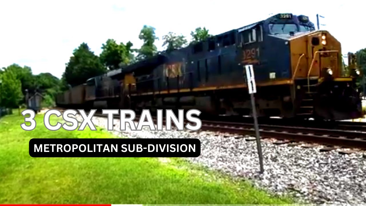 CSX Metropolitan Sub Division (3 Trains) - YouTube