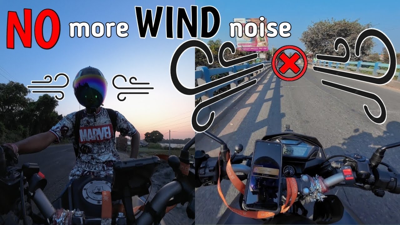 No more wind noise in motovlogging | Desi jugad | cheapest motovlogging ...