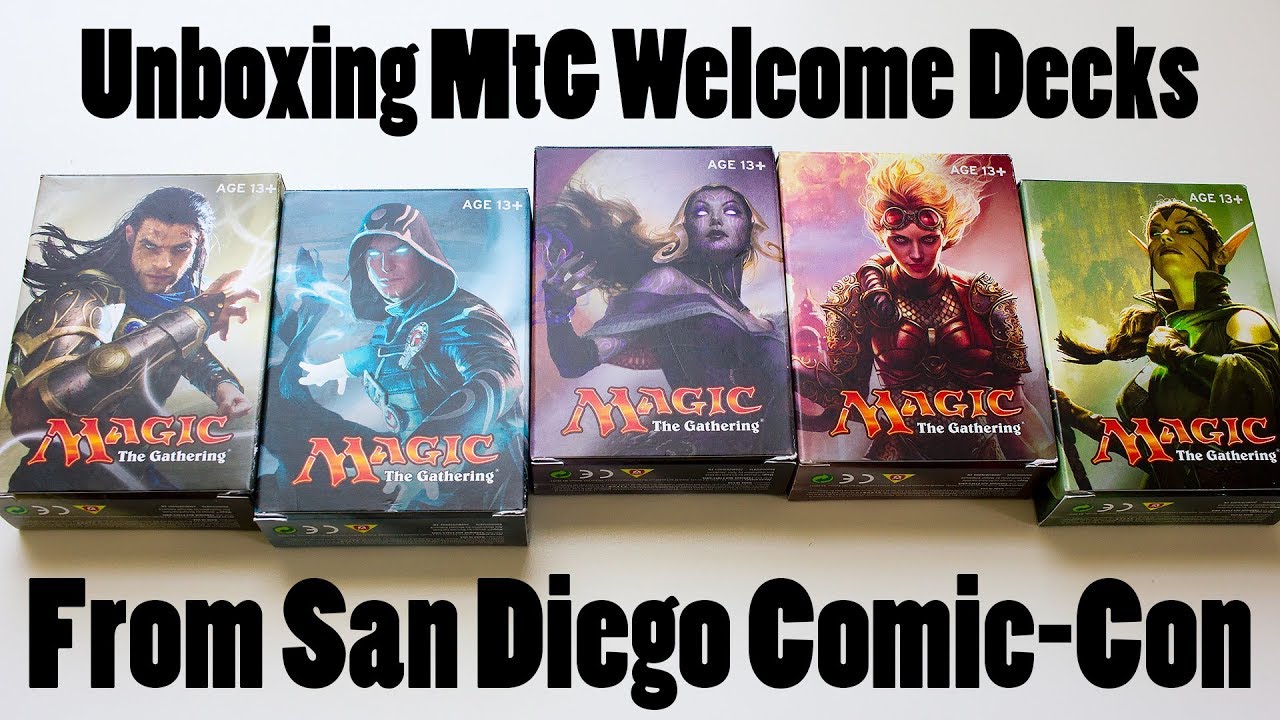 Unboxing Magic 2017 Welcome Decks | Crack-a-Pack - YouTube