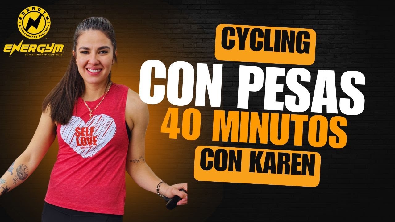 SUPER CLASE CON PESAS / 40 MINUTOS WORKOUT - KAREN - YouTube