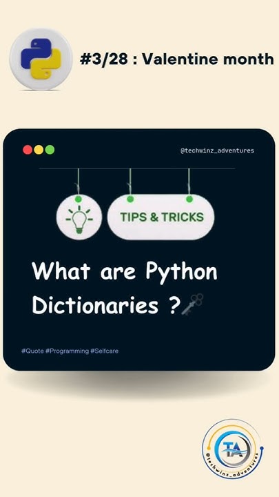 🚀 Day 3/28: Python Dictionaries in 60 Seconds! 🗝️☀️🚀 - YouTube